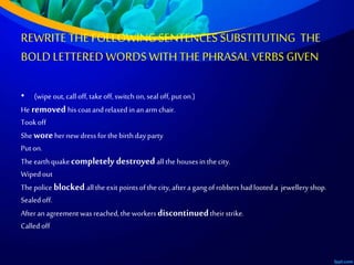 Phrasal verbs | PPTX