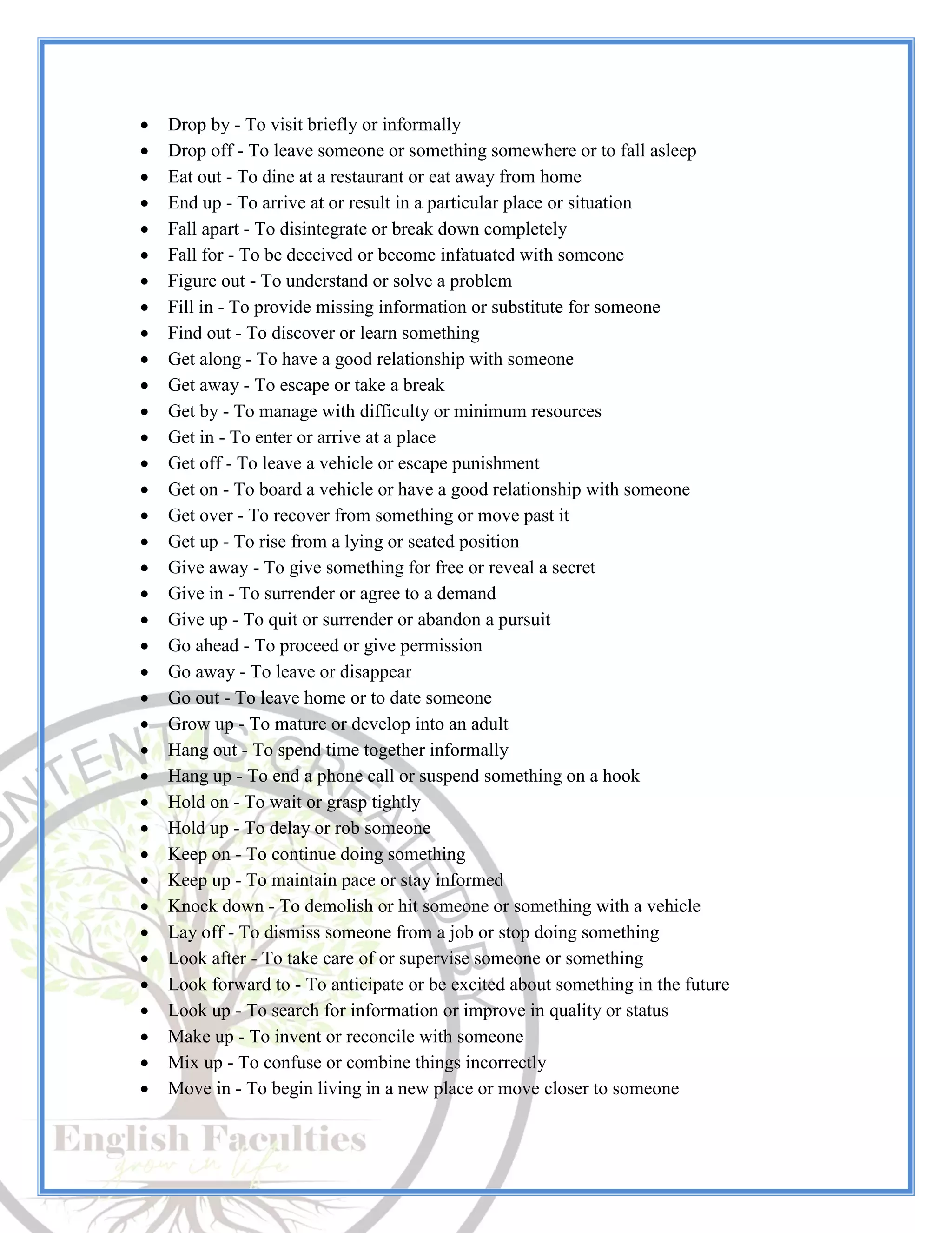 Mastering Phrasal Verbs (OET Speaking Guide ) | PDF