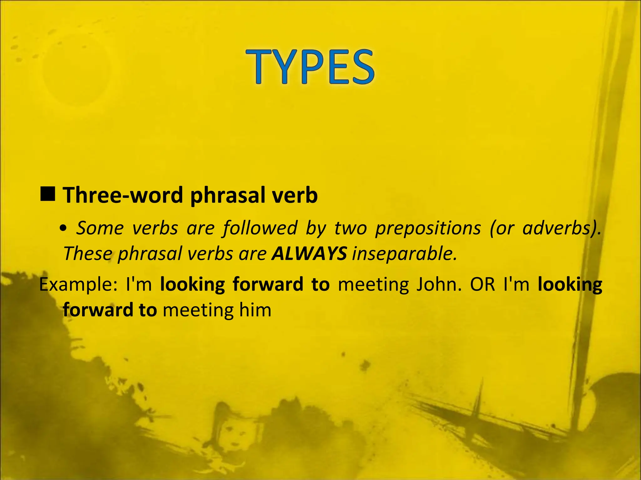 Phrasal verbs in English (Verbos Frasales) | PPT