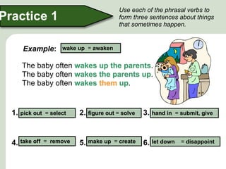 Phrasal Verbs in English Grammar.The basic rule | PDF