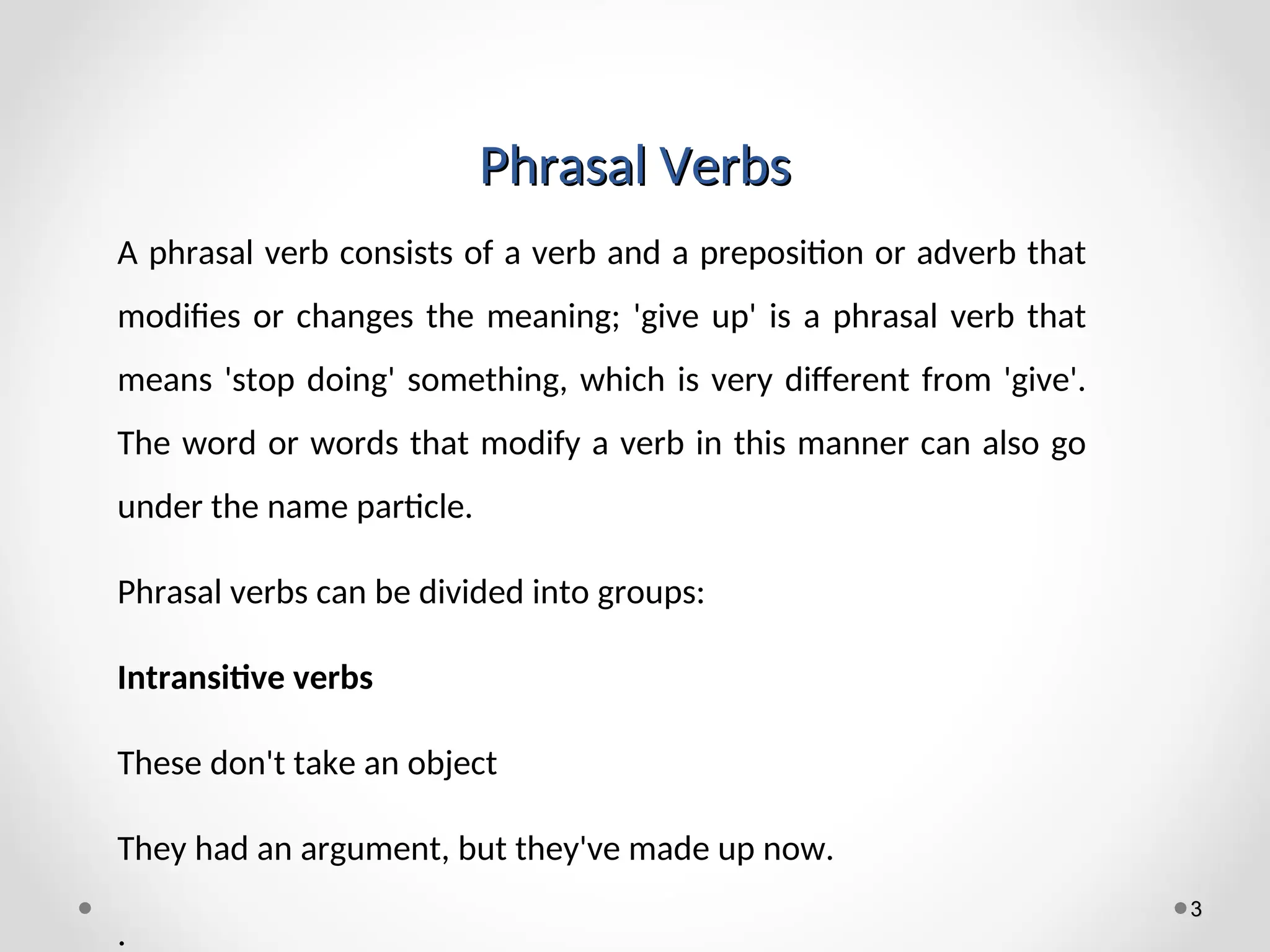 Phrasal Verbs.ppt makalah tugas kuliah ppt | PPT