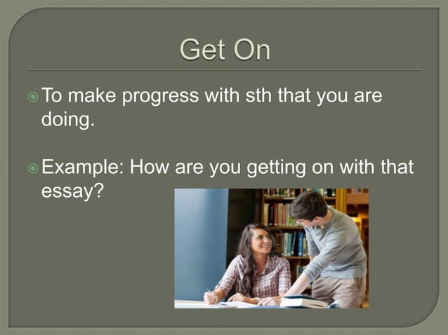 Phrasal verbs get | PPTX