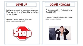 Phrasal verbs unit 2 | PPT