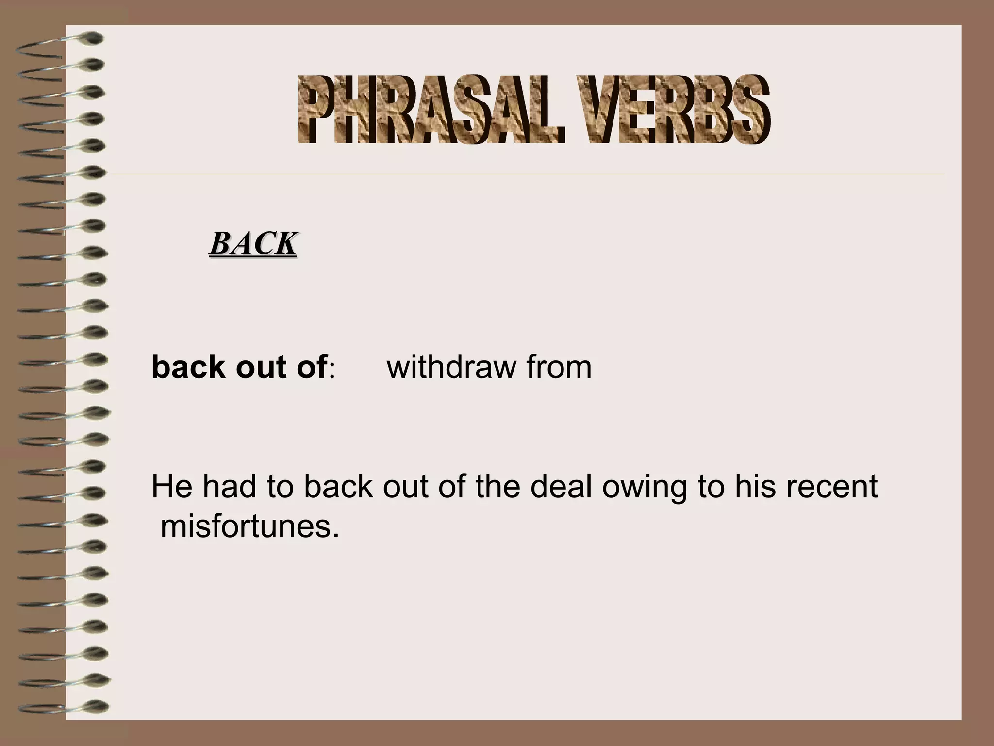 Phrasal verbs | PPT