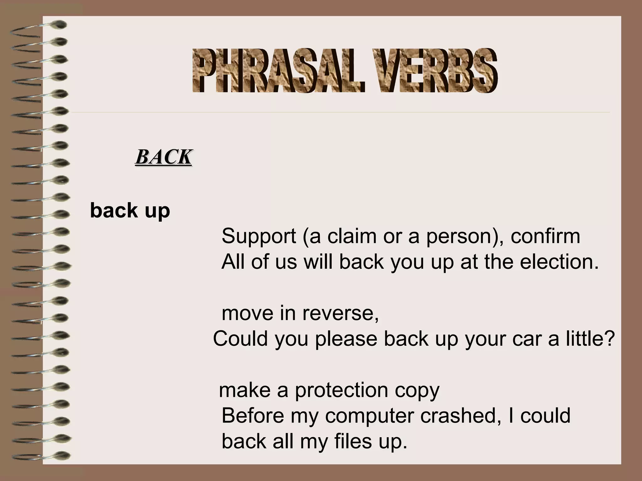 Phrasal verbs | PPT