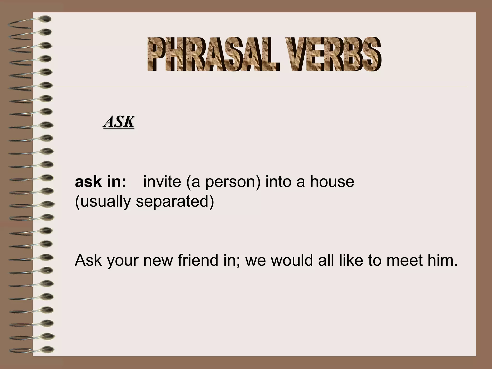 Phrasal verbs | PPT
