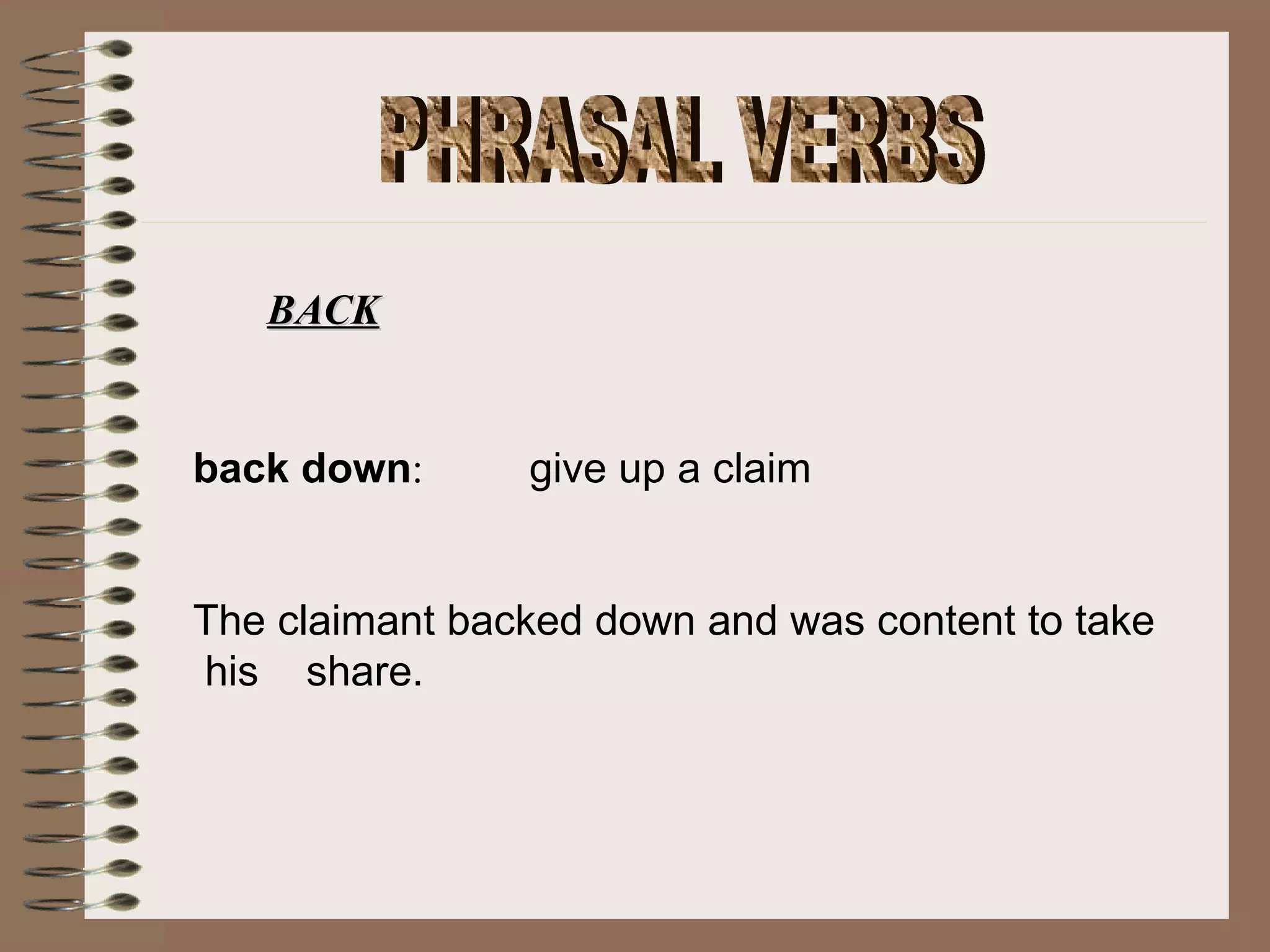 Phrasal verbs | PPT