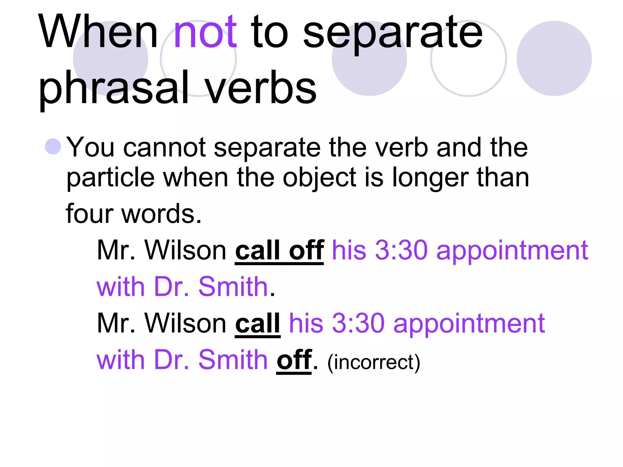 Phrasal Verbs | PPT | Programming Languages | Computing