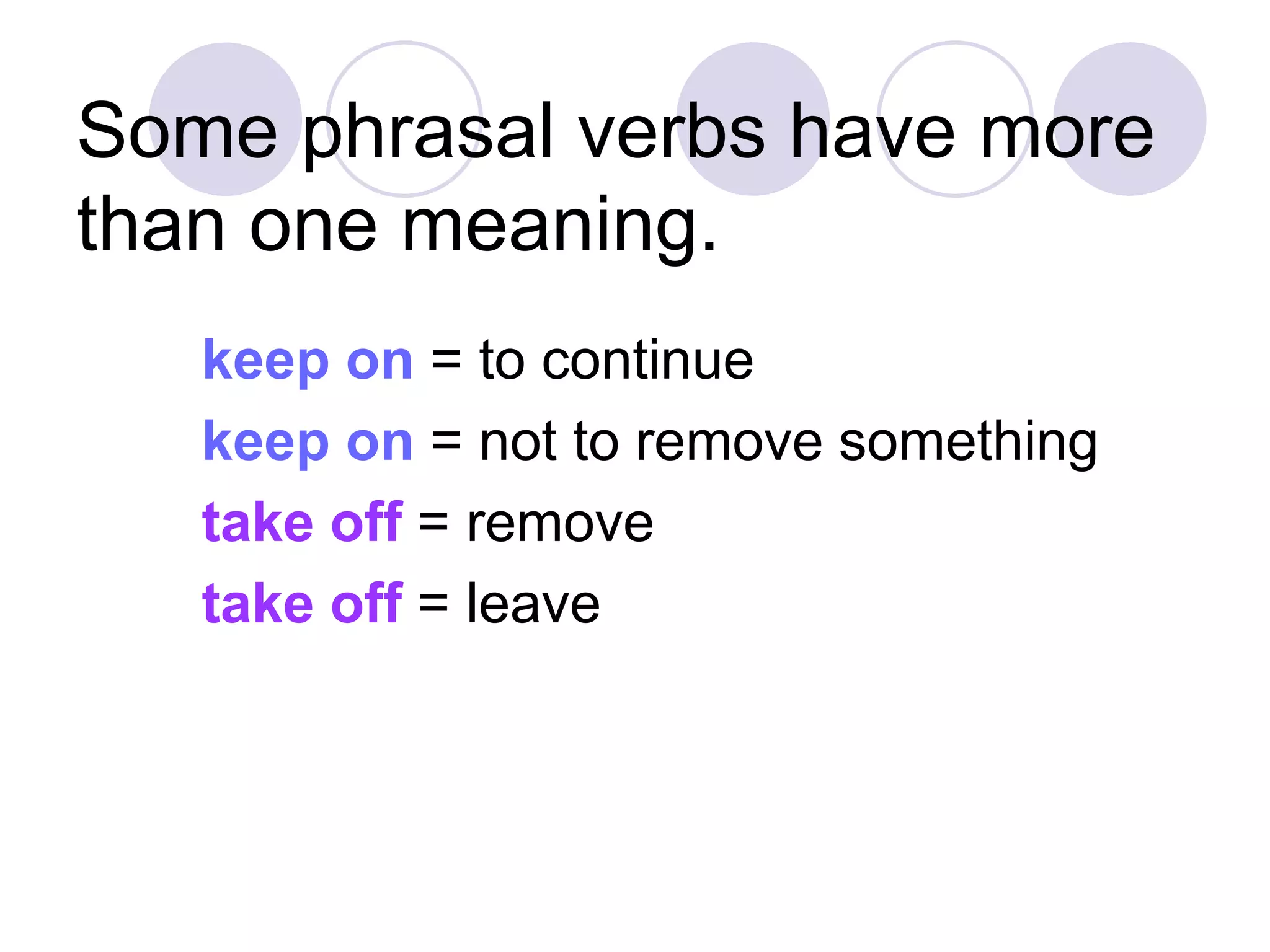 Phrasal Verbs | PPT