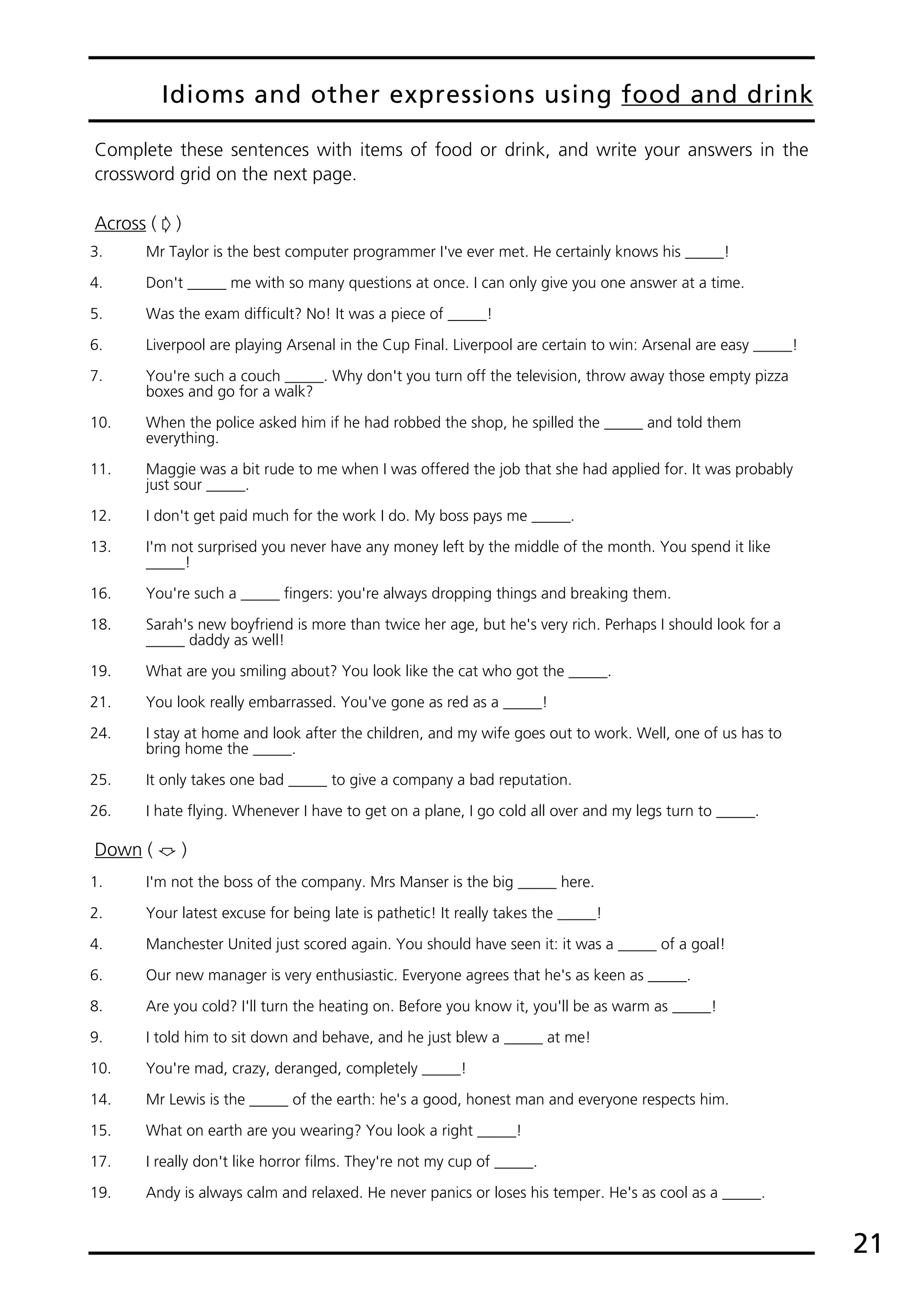 Phrasal verbs and idioms | PDF