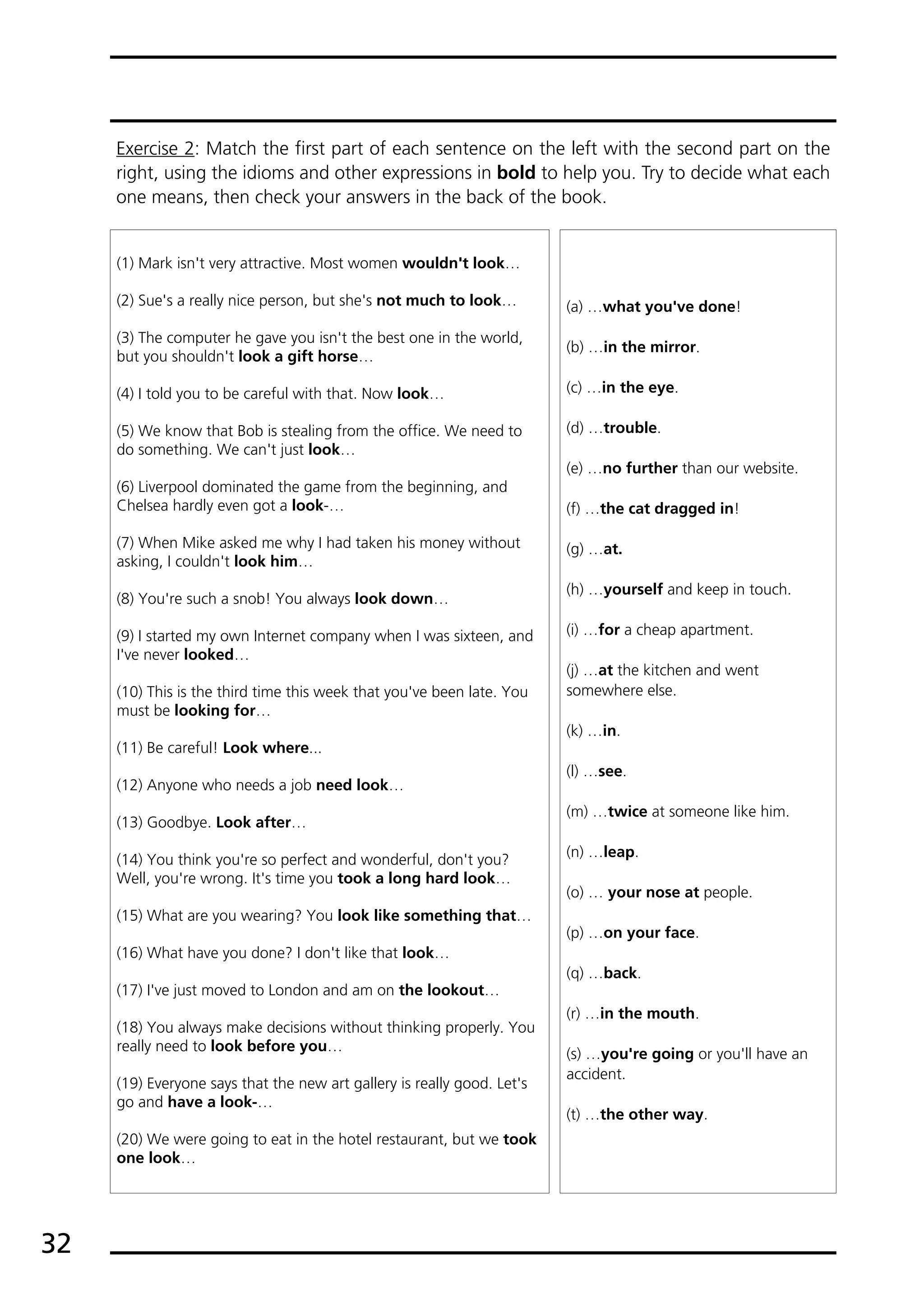 Phrasal verbs and idioms | PDF