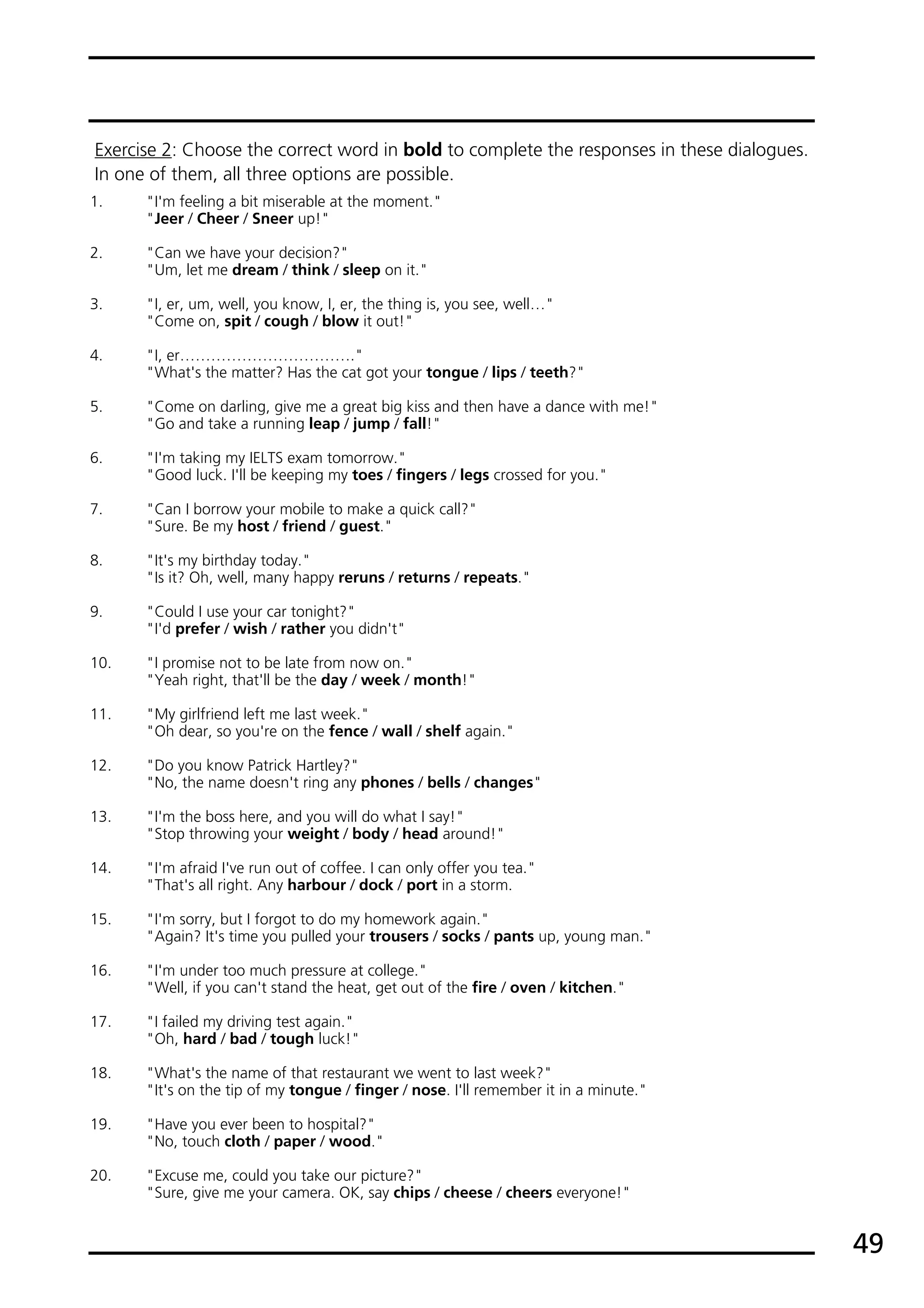 Phrasal verbs and idioms | PDF