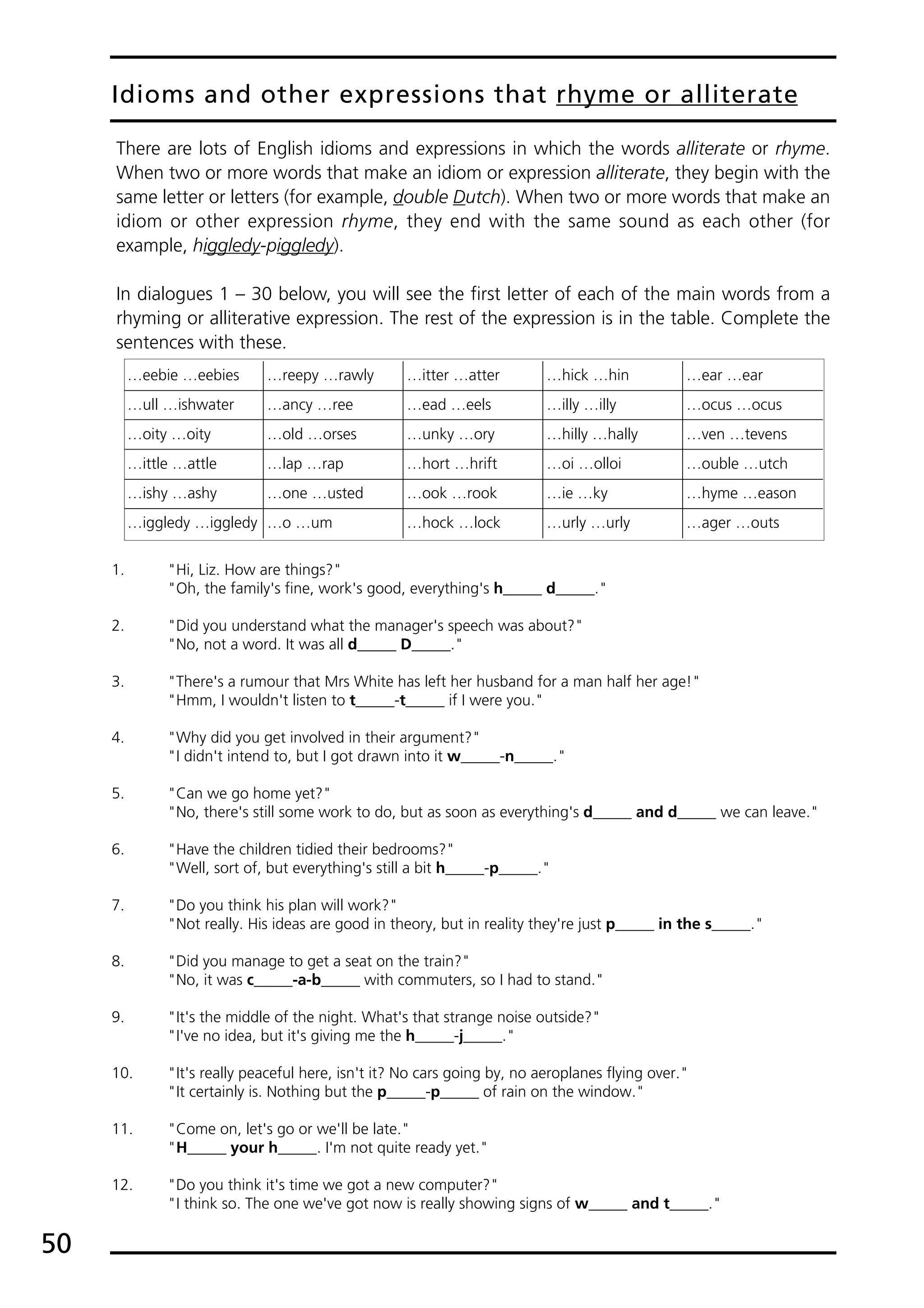 Phrasal verbs and idioms | PDF