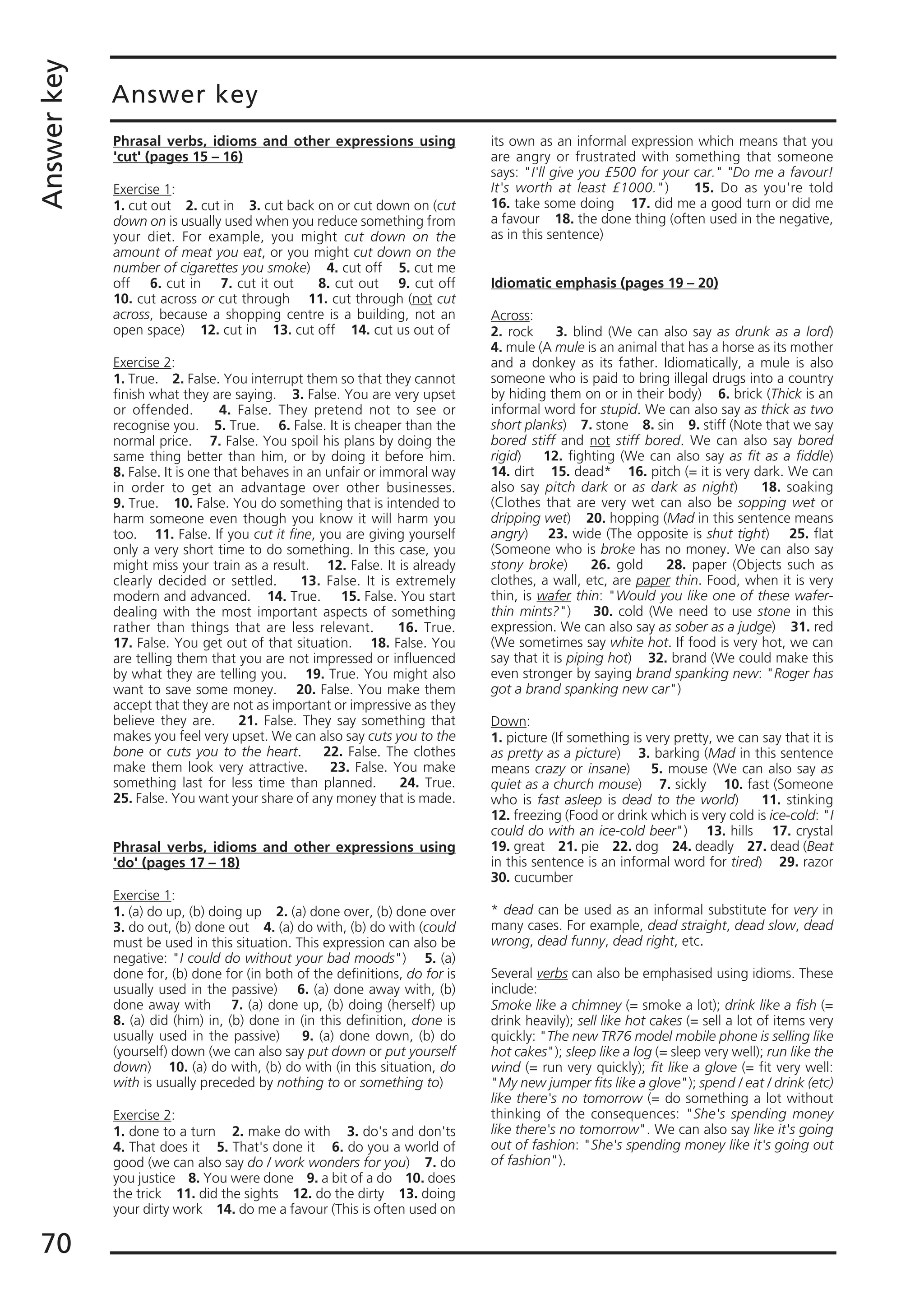 Phrasal verbs and idioms | PDF