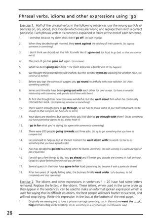 Phrasal verbs and idioms | PDF