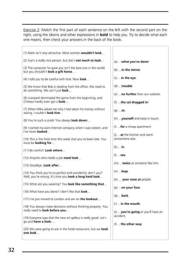 Phrasal verbs and idioms | PDF