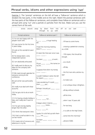 Phrasal verbs and idioms | PDF
