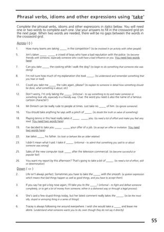Phrasal verbs and idioms | PDF