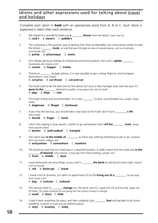 Phrasal verbs and idioms | PDF