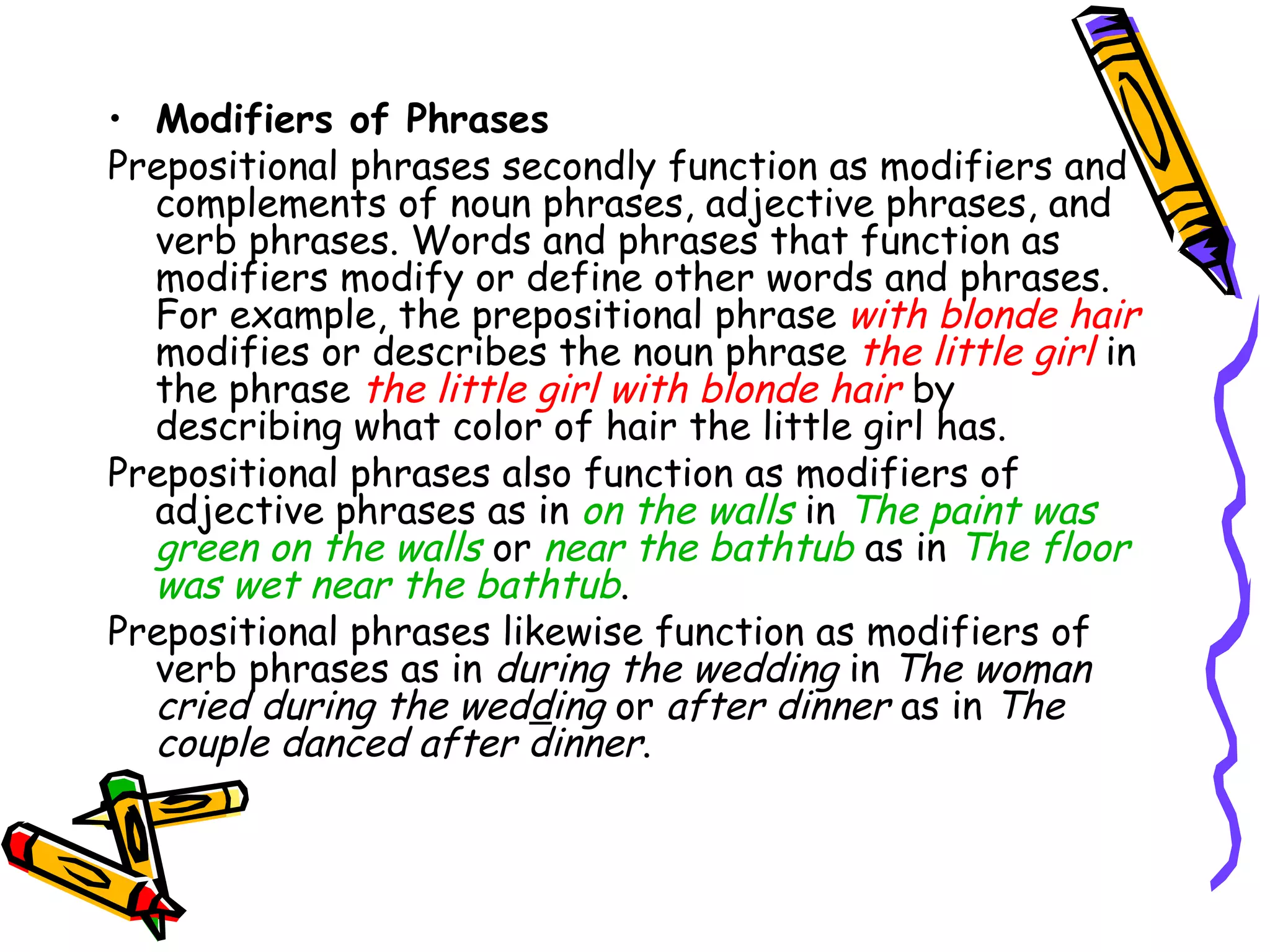 Phrasal Verbs And Prepositional Phrases | PPT