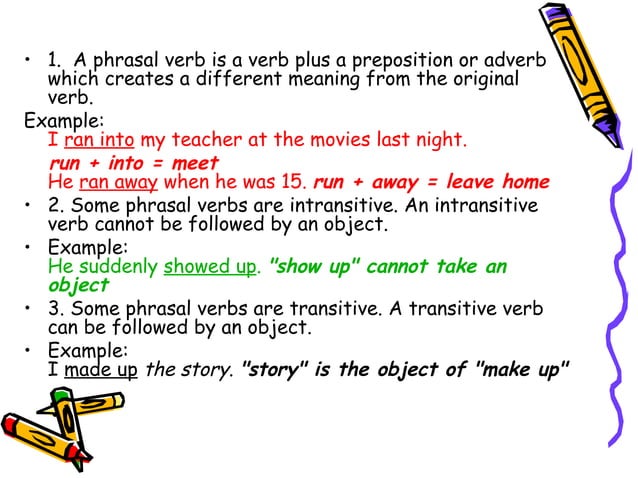 Phrasal Verbs And Prepositional Phrases | PPT