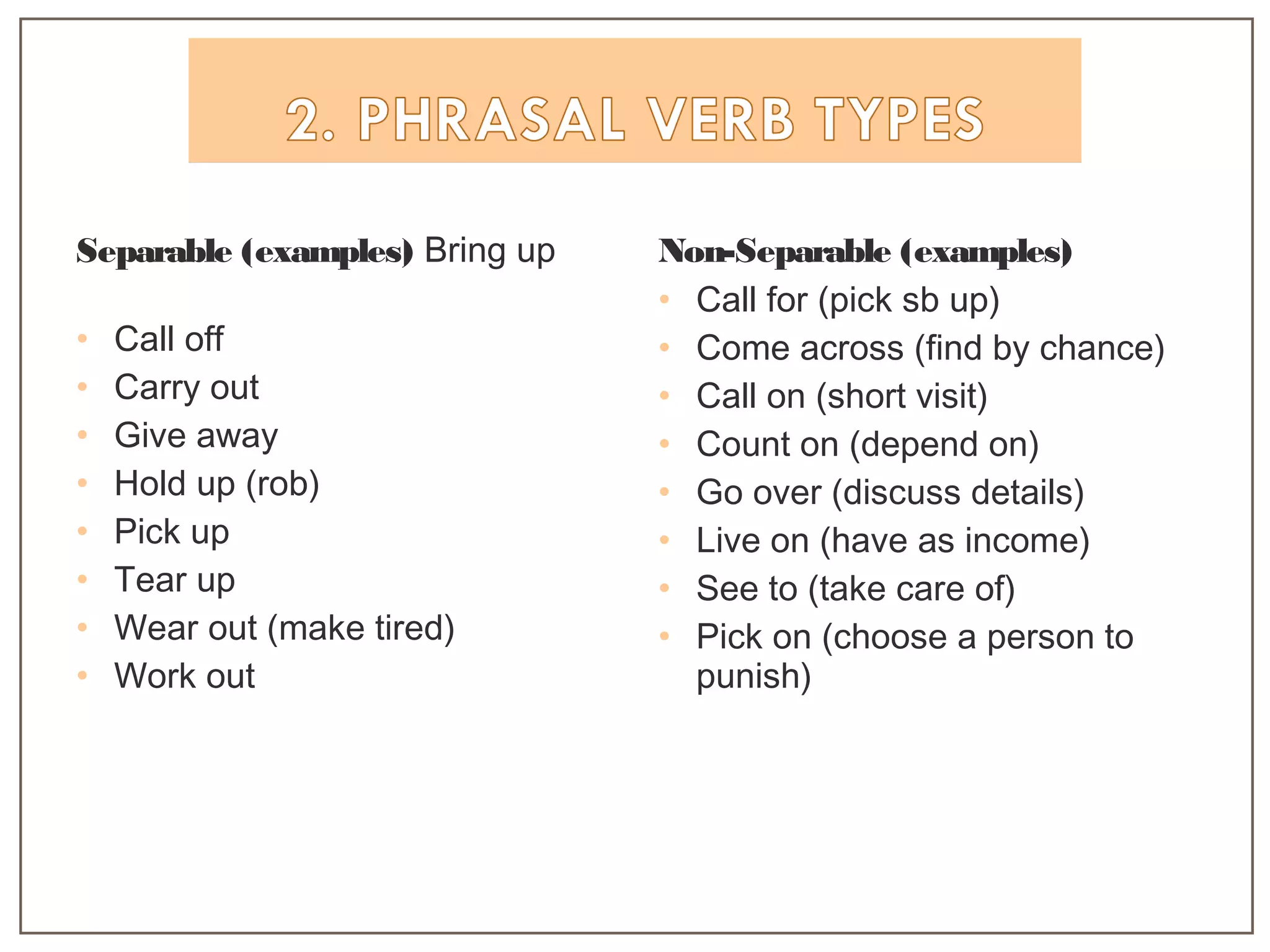 Phrasal verbs b2 ana | PPT