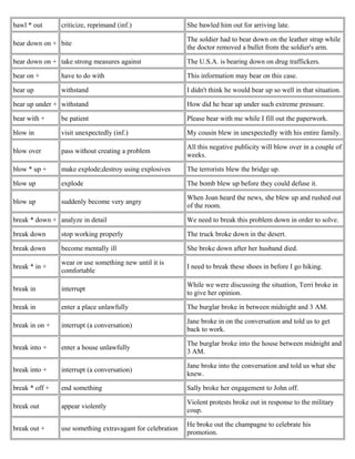 Phrasal verbs (Cụm động từ) | PDF