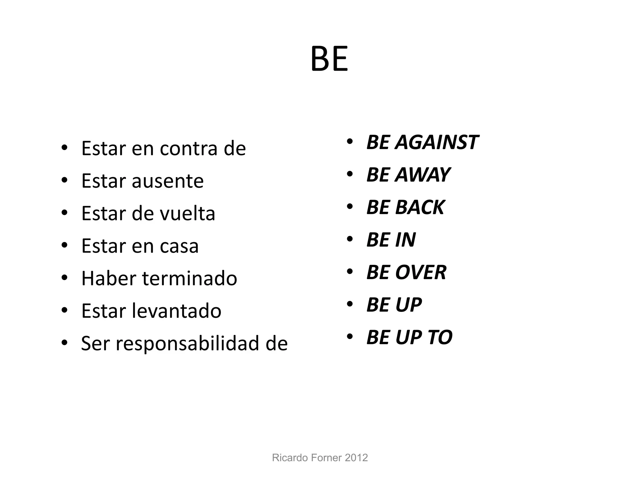 Phrasal verbs I | PPSX