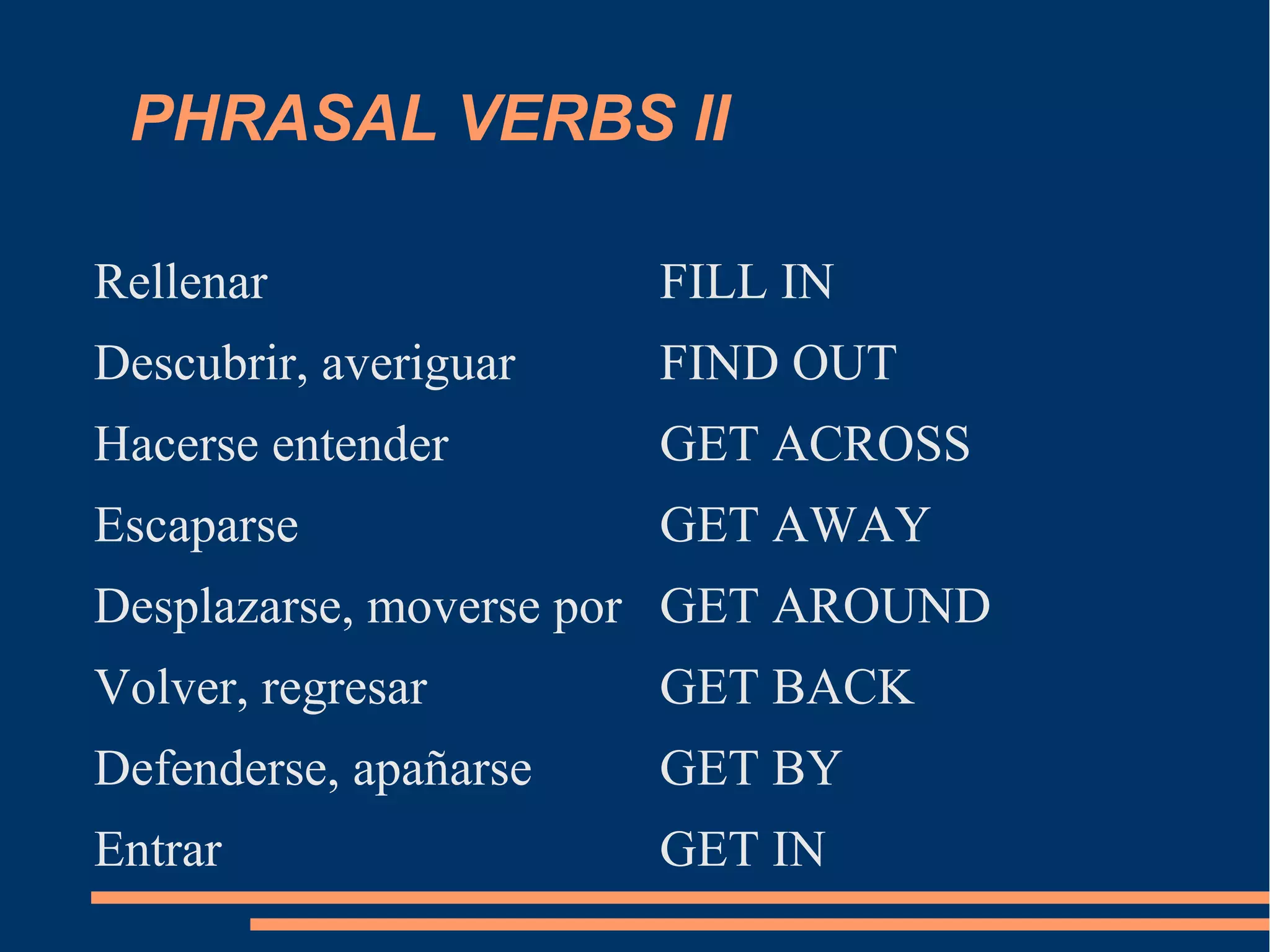 Phrasal verbs II | PPT