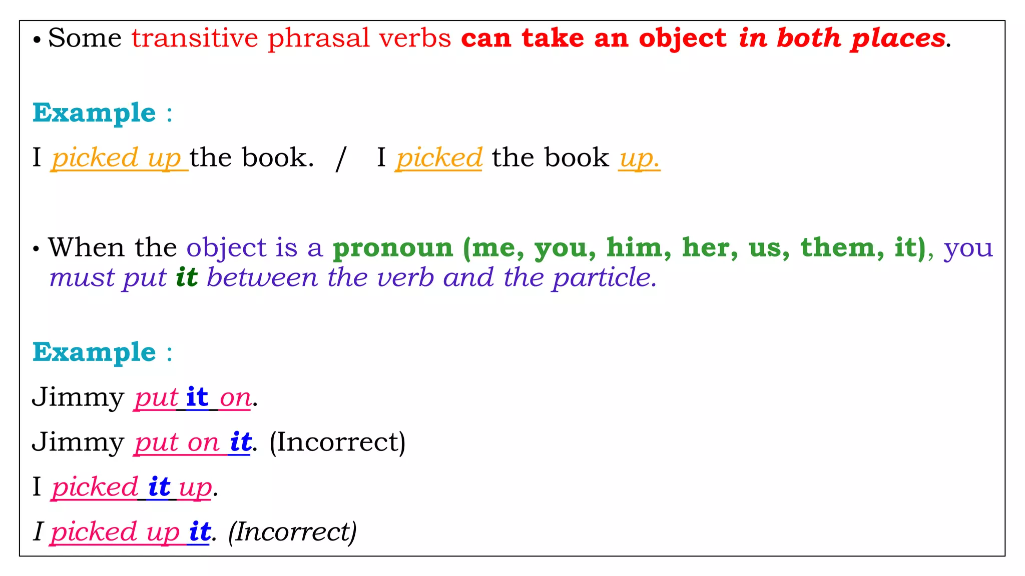 Phrasal verbs English Grammar Topic. | PPTX