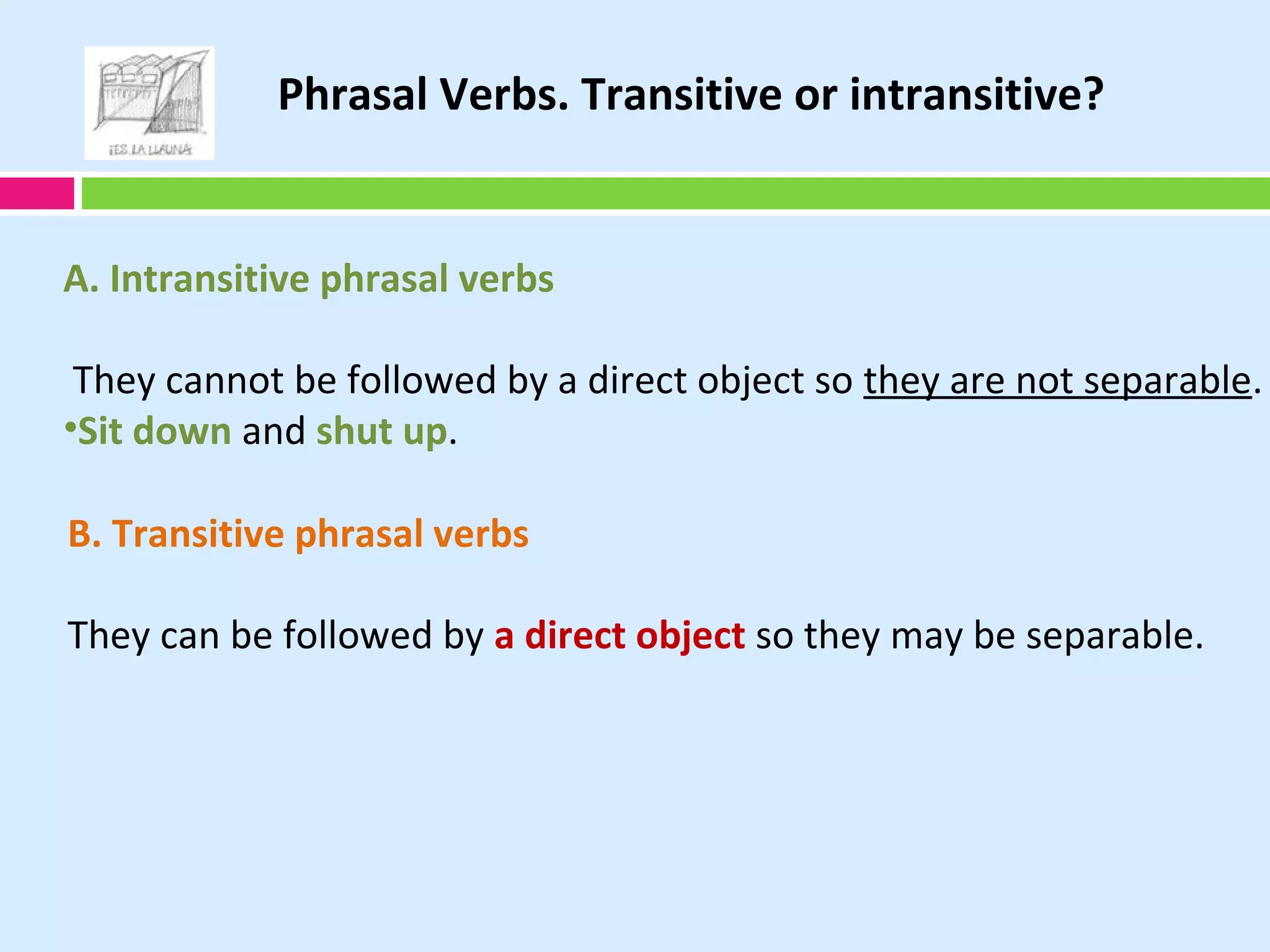 Phrasal verbs powerpoint | PPT