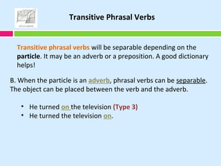 Phrasal verbs powerpoint | PPT