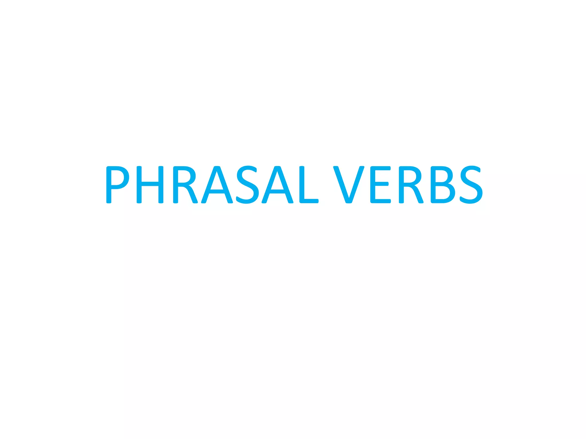 Phrasal verbs with get | PPTX
