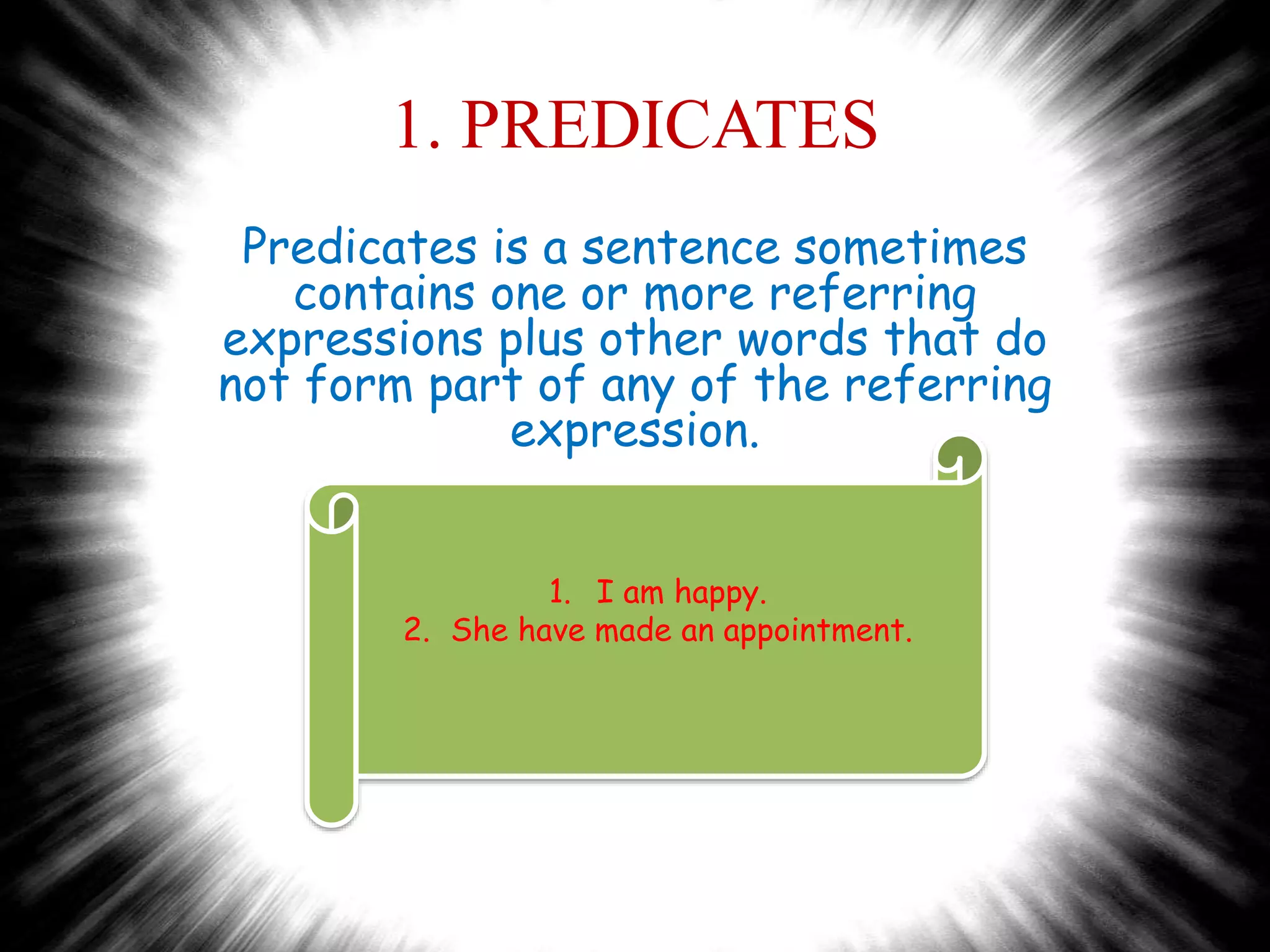 Paper Presentation About Predicates, Universitas Sarjanawiyata ...