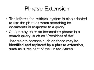 Phrase Based Indexing and Information Retrivel | PPT