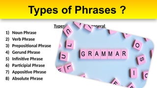Phrase and its types . | PPT