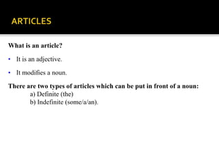 Phrase, clause & articles | PPT