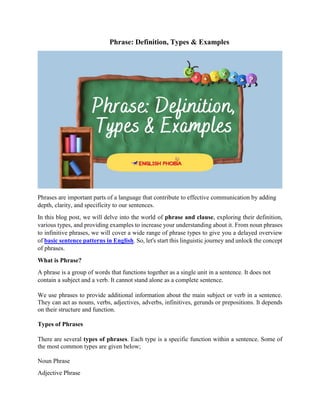 Phrase Definition, Types and Examples.pdf