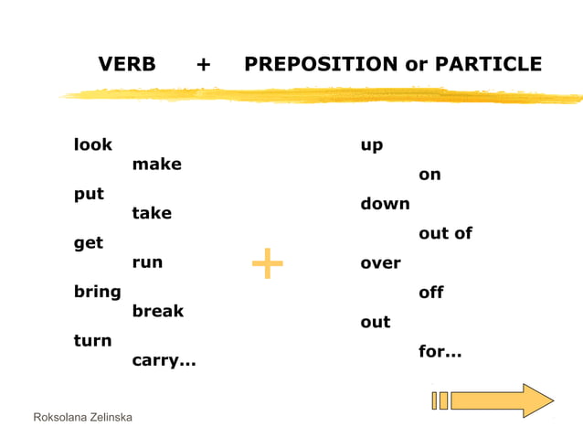Phrasel verbs ( 2 words verbs ) | PPT