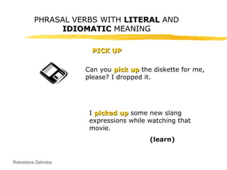 Phrasel verbs ( 2 words verbs ) | PPT