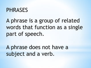 Phrases | PPT
