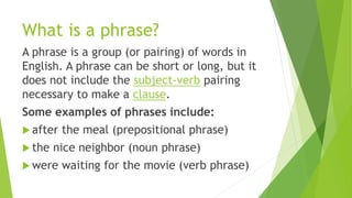Phrases | PPT
