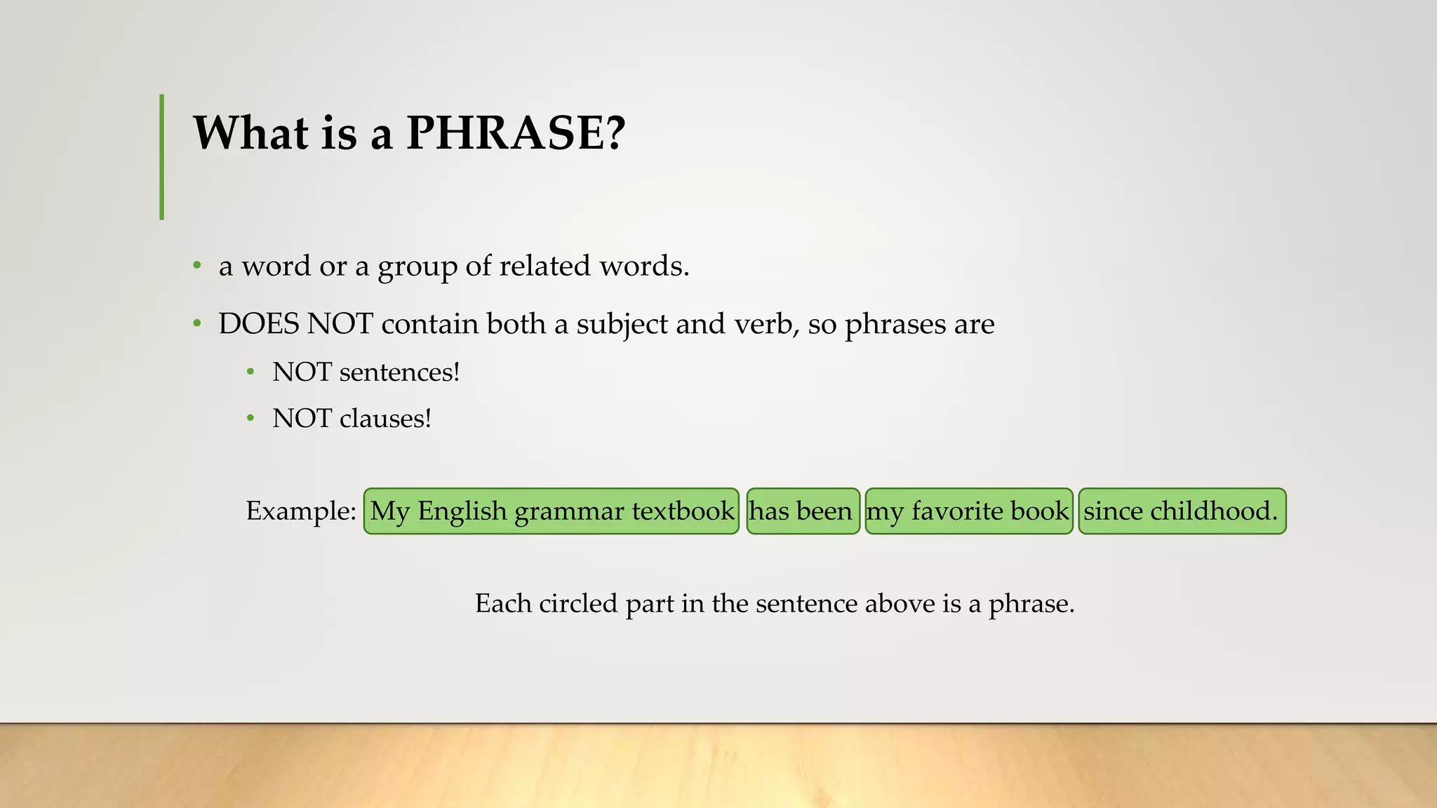 Phrases | PPT | Free Download