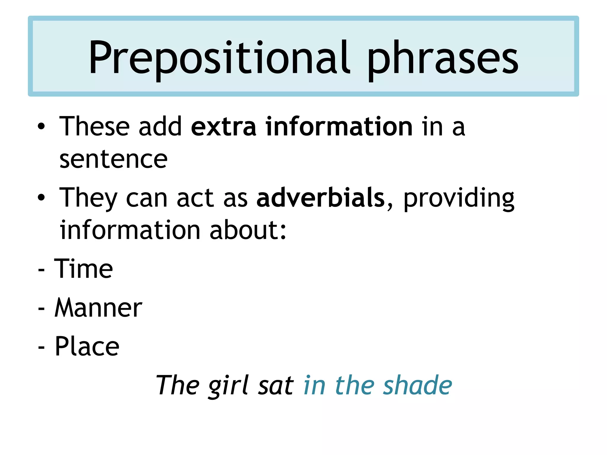 English Language Terminology - Phrases, Clauses and Sentences | PPT ...