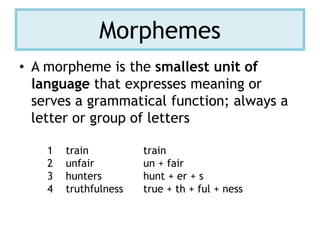 English Language Terminology - Phrases, Clauses and Sentences | PPT