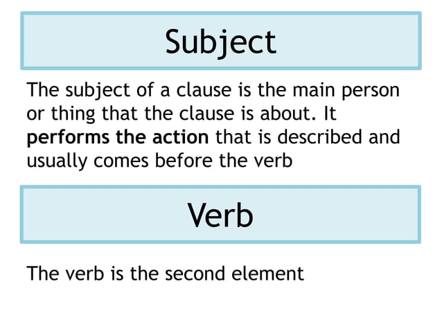 English Language Terminology - Phrases, Clauses and Sentences | PPT