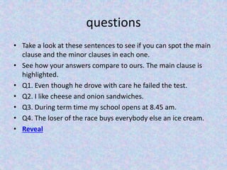 Phrases and clauses | PPTX