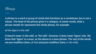 Phrases and Clauses | PPT