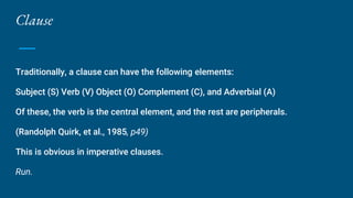 Phrases and Clauses | PPT