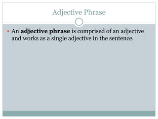 Phrases and clauses | PPTX